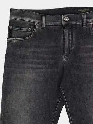 Dolce & Gabbana Straight-fit Stretch Cotton Denim Jeans