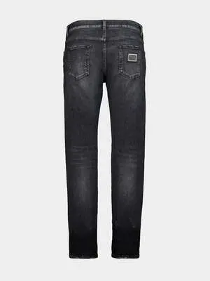 Dolce & Gabbana Straight-fit Stretch Cotton Denim Jeans
