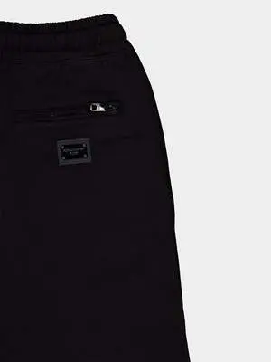 Dolce & Gabbana Cotton Drawstring Trousers - Black