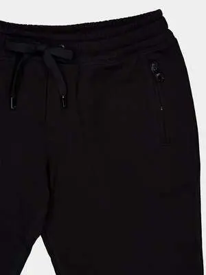 Dolce & Gabbana Cotton Drawstring Trousers - Black