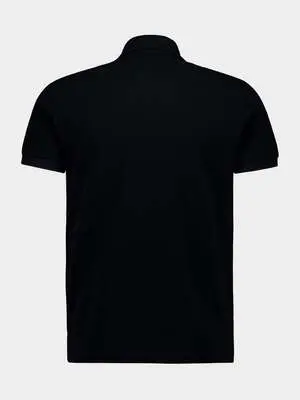 Fendi Cotton Piqué Slim Fit Polo Shirt - Black