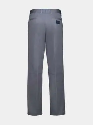 Fendi Stretch Gabardine Cigarette Trousers - Grey