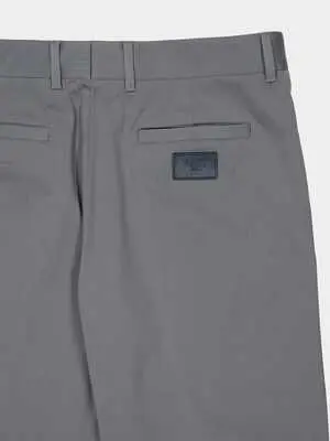 Fendi Stretch Gabardine Cigarette Trousers - Grey