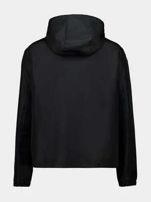 Fendi Technical Fabric Hooded Blouson Jacket - Black