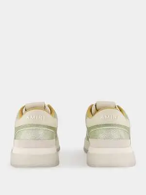 Amiri Tea Leather Low-top Sneakers - Green
