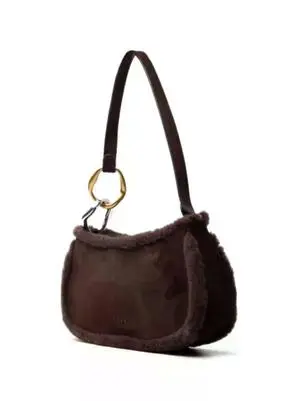 Staud Ollie Suede Shoulder Bag - Brown