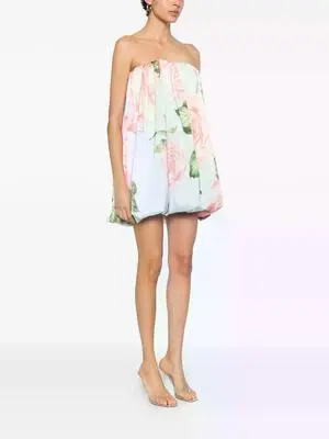 L'IDEE Floral Strapless Mini Dress