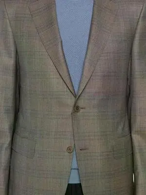 Canali Check Two-button Blazer