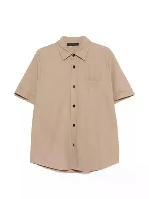 Harris Wharf London Summer Button Short-sleeve Shirt