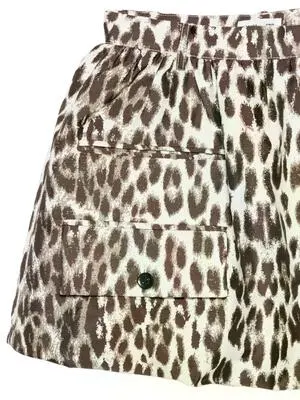 Baum Und Pferdgarten Samaya Leopard Pocket Skirt - Neutrals