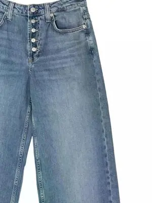 Free People Nia Button-fastening Jeans