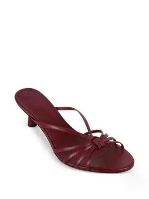 AeydĒ Abby Strap Sandals - Red