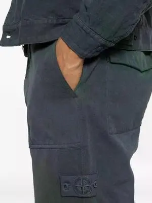 Stone Island Cotton Cargo Pants - Blue