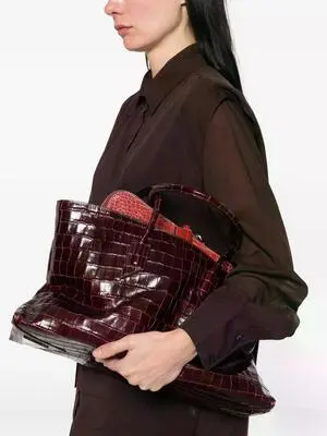 Attico La Passeggiata Medium Tote Bag - Red