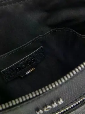 BOSS Logo-lettering Messenger Bag - Black