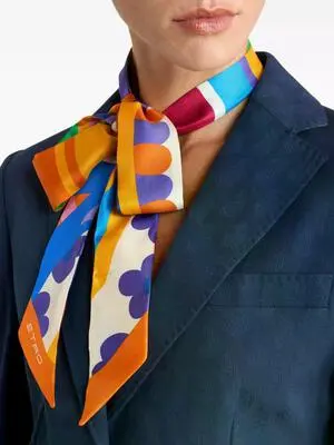 Etro Paisley Motif Silk Scarf