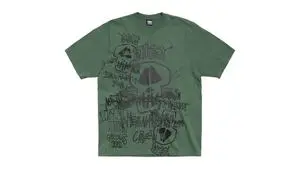 StÜssy Skulls Pigment Dyed Tee Shirt