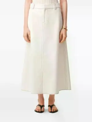 AMI Paris Cotton Trapezoid Skirt
