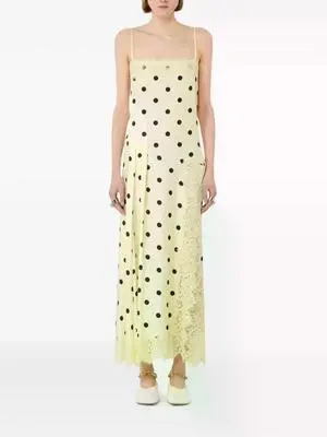 Sportmax Polka-dot Dress - Yellow