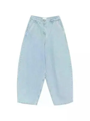 Magda Butrym Pleated Wide-leg Jeans