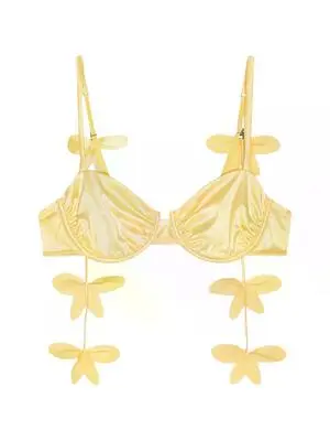 ROTATE BY BIRGER CHRISTENSEN X Love Stories Flower Detail Underwire Bra - Yellow