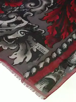 Gianfranco Ferre Patterned Foulard Scarf