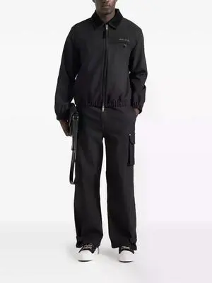 Manière De Voir Twill Signature Wide-leg Cargo Trousers