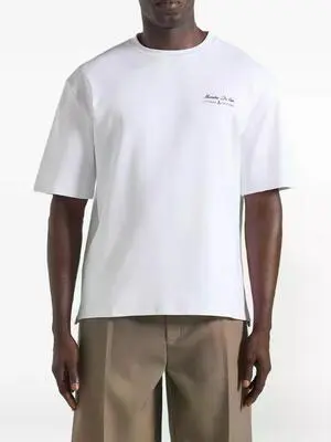 Manière De Voir Kian In Circuit De Monaco Cotton T-shirt - White