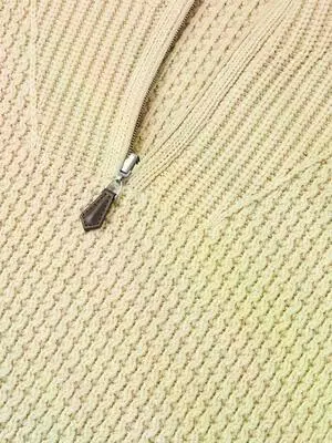 Loro Piana Shivling Waffle-knit Quarter-zip Sweater