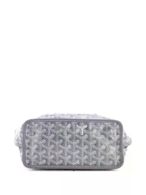 Goyard Anjou Reversible Mini Tote Coated Canvas Satchel - Grey
