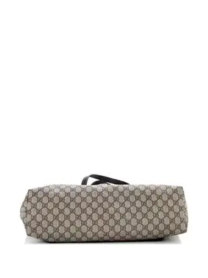Gucci Plus Gg Coated Canvas Large Tote Bag - Brown