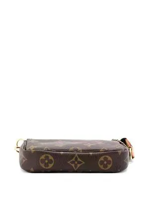 LOUIS VUITTON Pochette Accessoires Monogram Canvas Mini Clutch - Brown