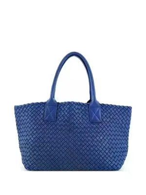 Bottega Veneta Cabat Intrecciato Nappa Medium Tote Bag - Blue