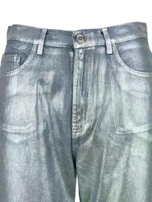 Elisabetta Franchi Metallic Effect Trousers