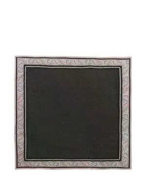 Zimmermann Polka-dot Floral Scarf - Black