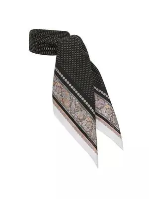 Zimmermann Polka-dot Floral Scarf - Black