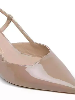 STUART WEITZMAN Vinnie 50 Buckle Leather Pumps - Neutrals