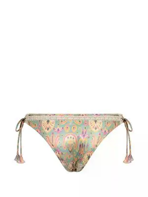DEL MAAR Printed Crochet Bikini Bottom