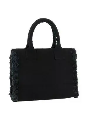 Pinko Medium Fringed Shopper Tote Bag - Black
