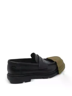 Camper Junction Leather Loafers - Black