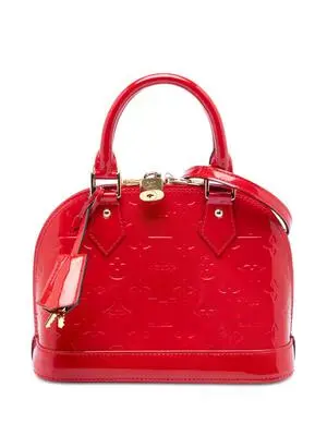 LOUIS VUITTON 2016 Monogram Vernis Alma Bb Satchel