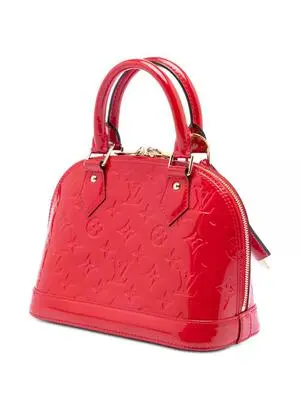 LOUIS VUITTON 2016 Monogram Vernis Alma Bb Satchel