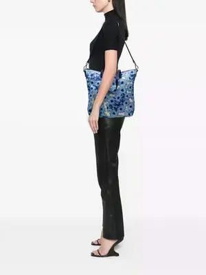 Prada Tessuto Stampato Satchel - Blue