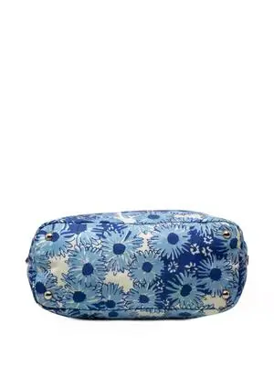 Prada Tessuto Stampato Satchel - Blue