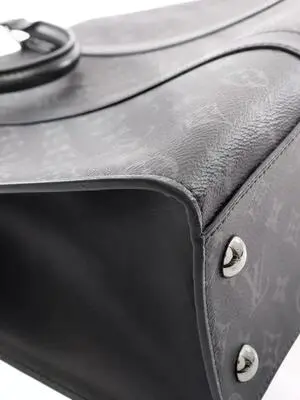 LOUIS VUITTON Monogram Eclipse Sac Plat 24h Tote Bag
