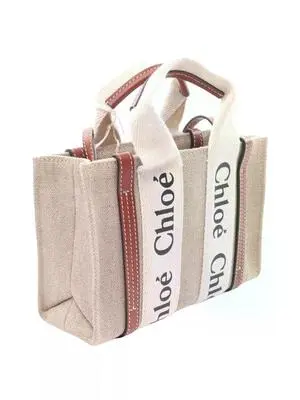 Chloé 2010-2026 Mini Canvas Woody Satchel