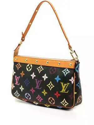 LOUIS VUITTON 2004 Monogram Multicolore Pochette Accessoires - Black