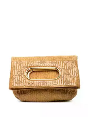 LOUIS VUITTON 2008 Monogram Motard After Dark Clutch - Brown