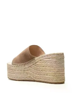 GIANVITO ROSSI Suede Espadrille Slides