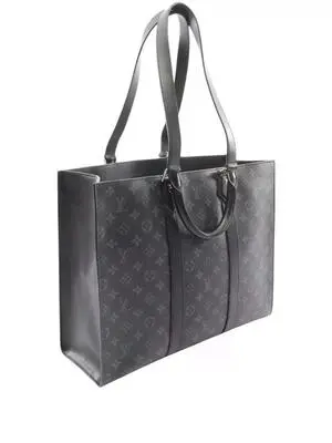LOUIS VUITTON 2021-2026 Monogram Eclipse Sac Plat 24h Tote Bag
